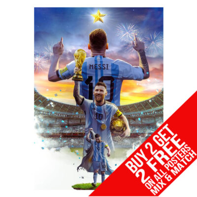 LIONEL MESSI CC3 WORLD CUP POSTER PRINT A4 A3 SIZE BUY 2 GET ANY 2 FREE ...