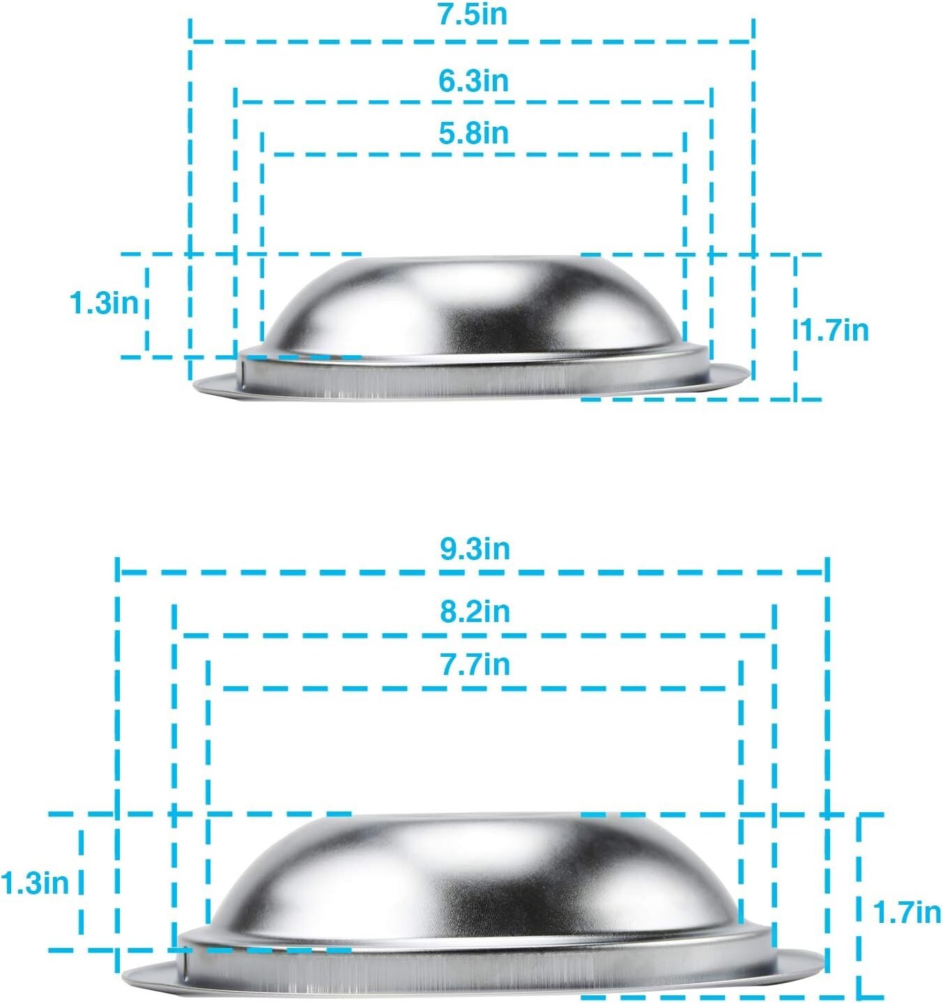 316048413 316048414 Frigidaire Replacement Drip Pan Set, Two 6-Inch ...