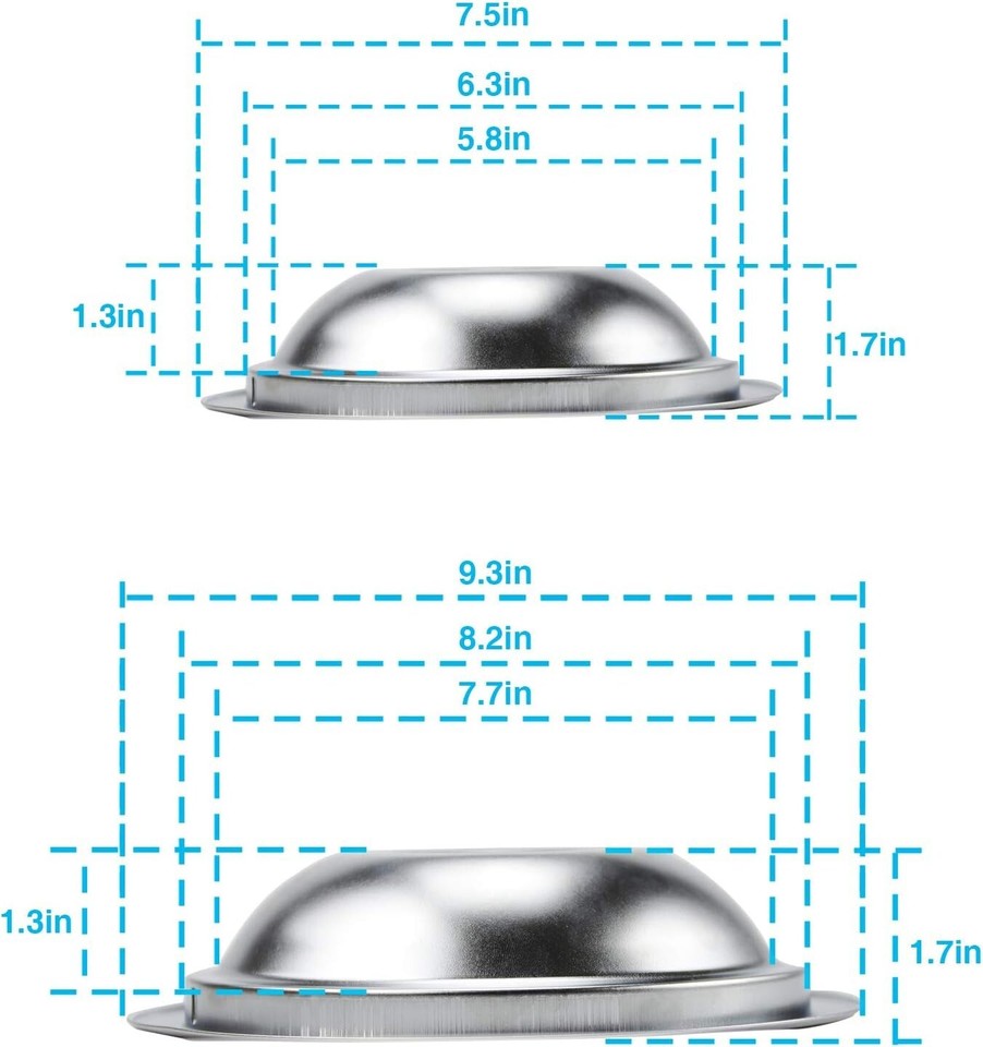316048413 316048414 Frigidaire Replacement Drip Pan Set, Two 6-Inch ...