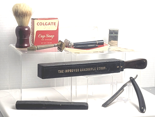 VINTAGE Shaving Lot SCHICK KRONA GEM MICROMATIC RAZORS JOSEPH RODGERS ...