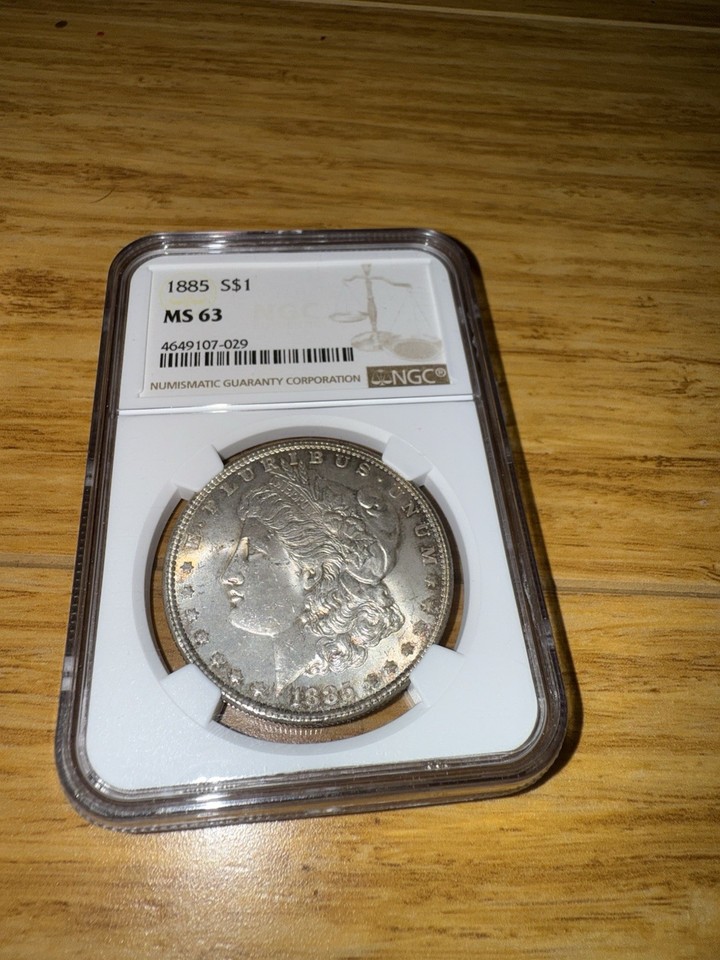 Silver Morgan Dollar Lot NGC MS63 Luster Toning Silver Half Dollar 4 ...