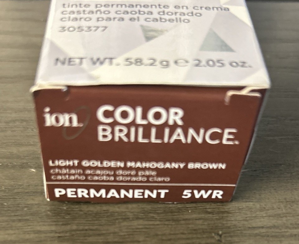 Ion Color Brilliance Permanent Hair Color 5WR Light Golden Mahogany ...