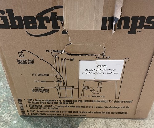 Liberty Pumps 404 1/3 Hp Compact/Low Profile Drain Pump | eBay