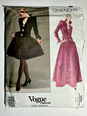 Vintage Vogue 2583 Paris Original Givency Misses & Petite Dress Sewing ...