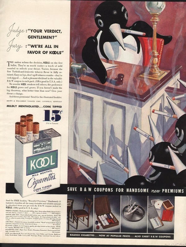 Kool Cigarettes Penguin
