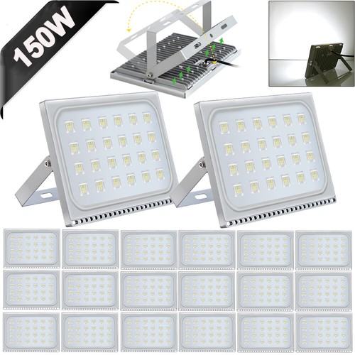 20x 150W LED Flood Light Cool White Outdoor Lighting Spotlight Garden ...