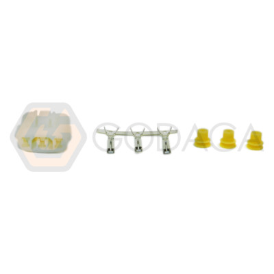 1x Connector 3-way 3 pin for turn light sockect 33302-SR3-A01 w/out ...