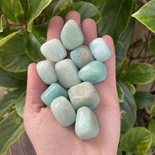 Amazonite Tumble Stones - Polished Gemstones 200 Gram Pack & Meaning ...