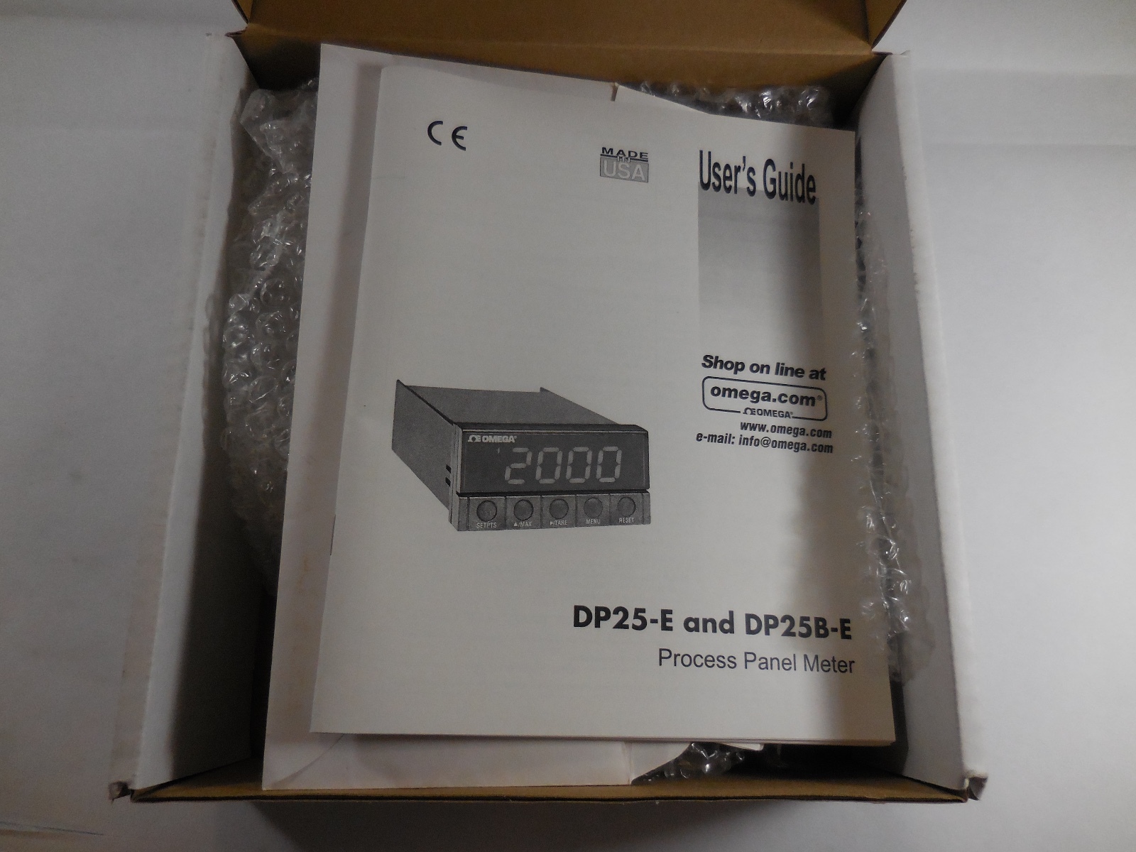 Omega Engineering Model DP25B-E-R Process Panel Meter | eBay