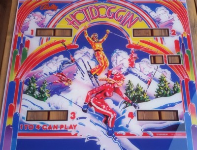 HotDoggin Bally Pinball Backglass reproduction | eBay