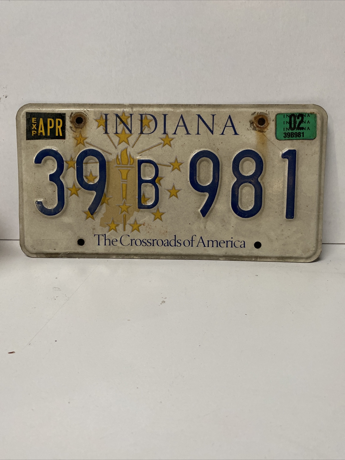 Old License Plate Indiana Crossroads of America, 2002 | eBay