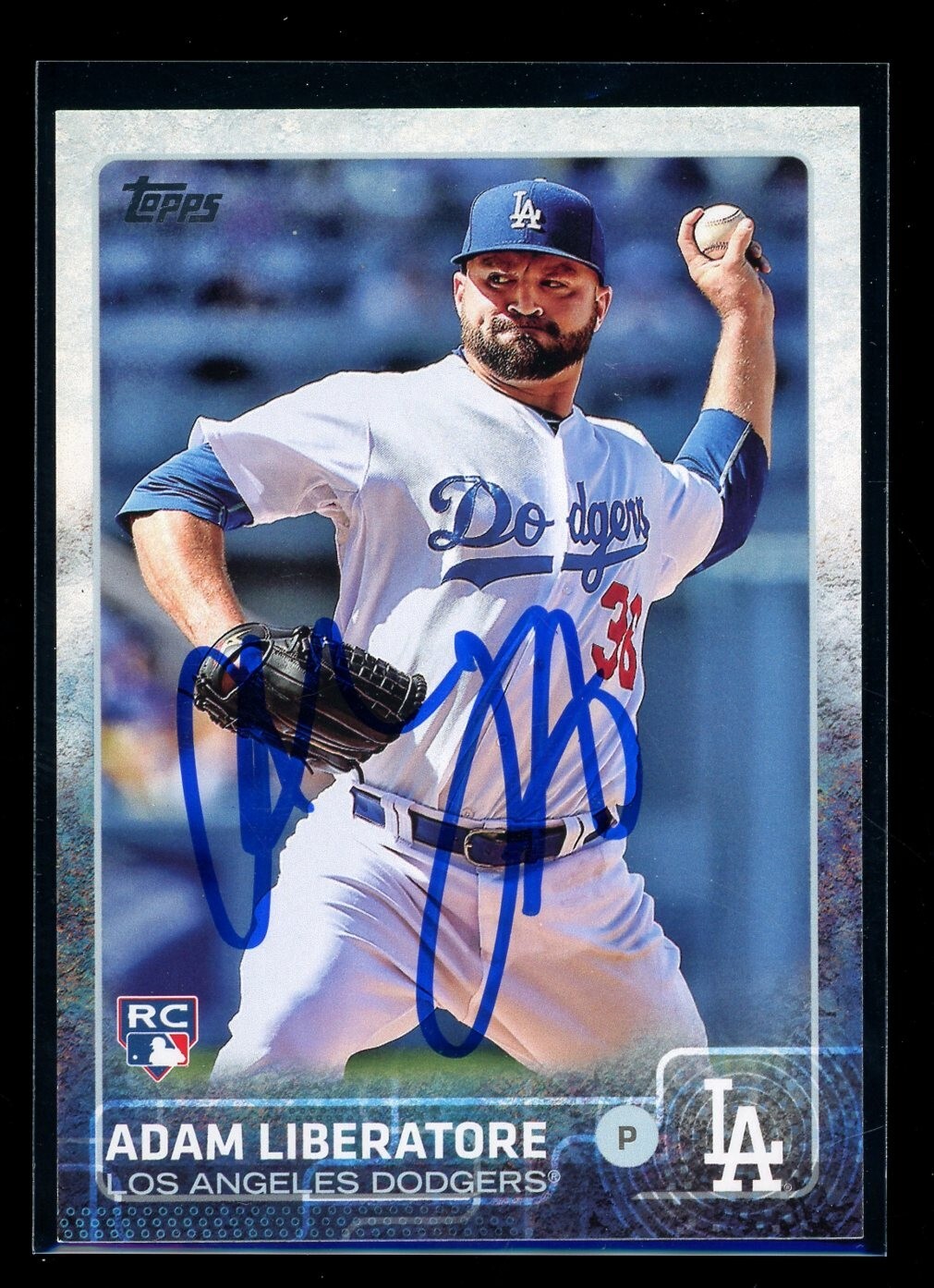 2015 Topps ADAM LIBERATORE Signed Card autograph auto DODGERS RC | eBay