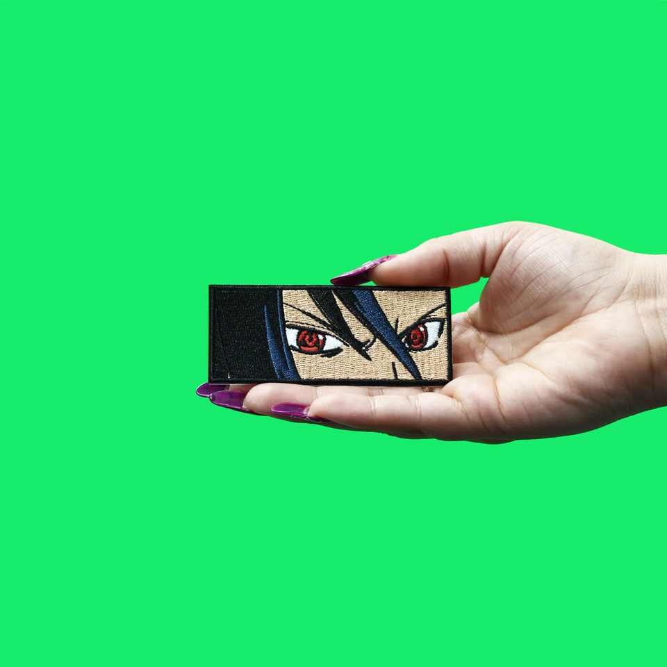 Naruto Patch Sasuke Eyes Embroidered Iron On | eBay