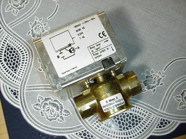 Siemens Landis & Staefa Mte12-15/2 HVAC Brass Valve 2 Way 120vac 50 ...