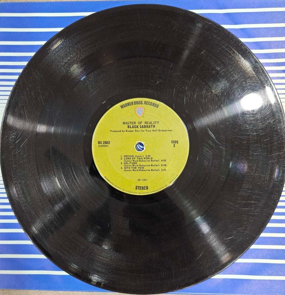 1971 Made In USA Black Sabbath MASTER OF REALITY Vinyl BS2562 | eBay