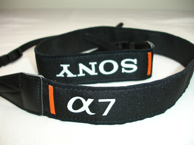 SONY ALPHA 7 camera neck strap , A7 , Black, 1.25" Wide , GUC | eBay