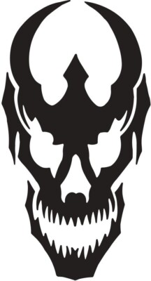 Devil Skull Vinyl Sticker Decal Evil Demon Pagan Satan - Choose Size ...