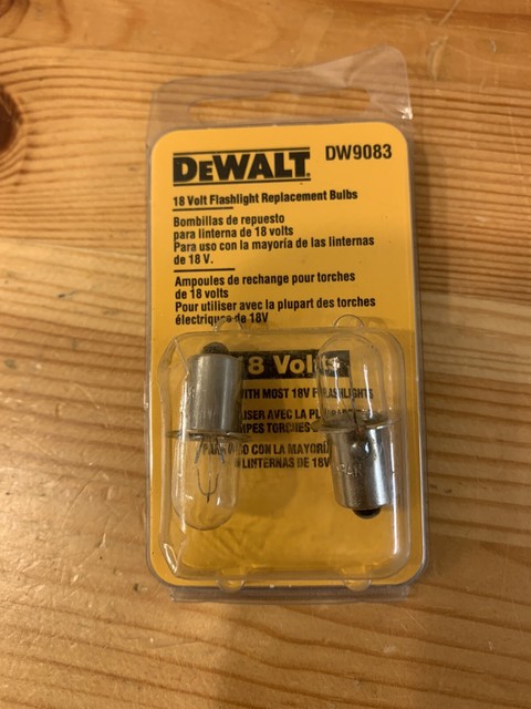 DEWALT DW9083 18v Flashlight Replacement Bulbs 1/pk 1 Bulb for sale ...