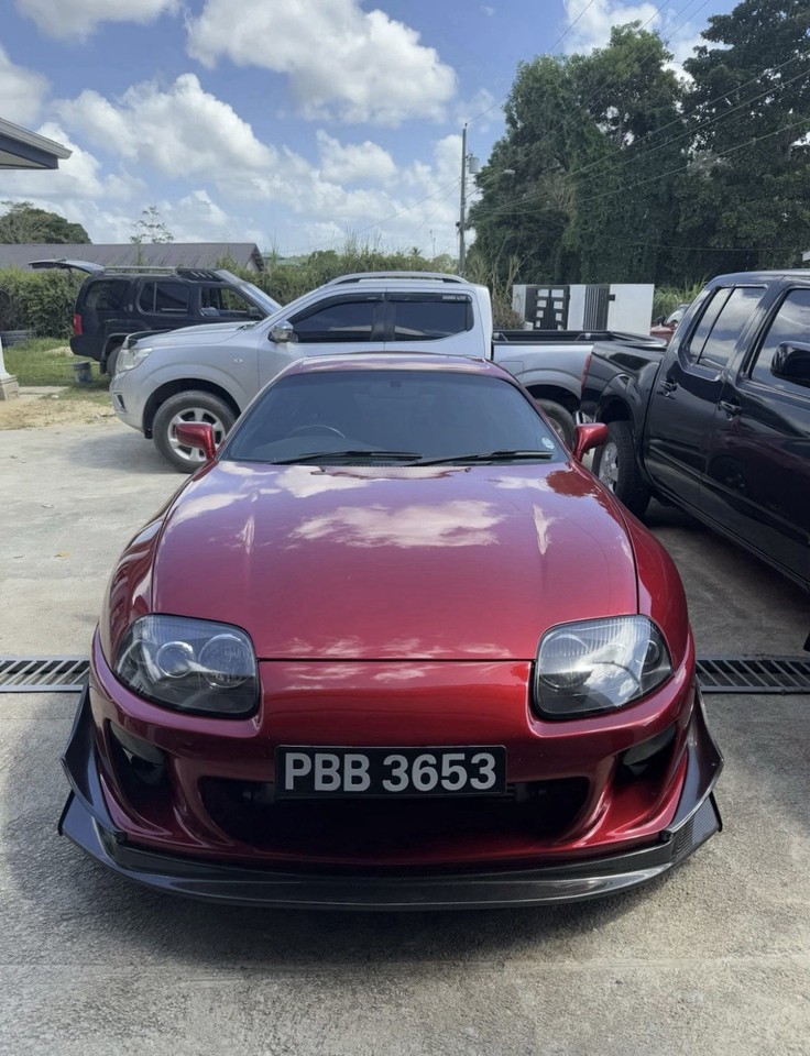Ridox Front Lip No Tray In Carbon Fiber For Supra A80 W/Ridox Bumper | eBay