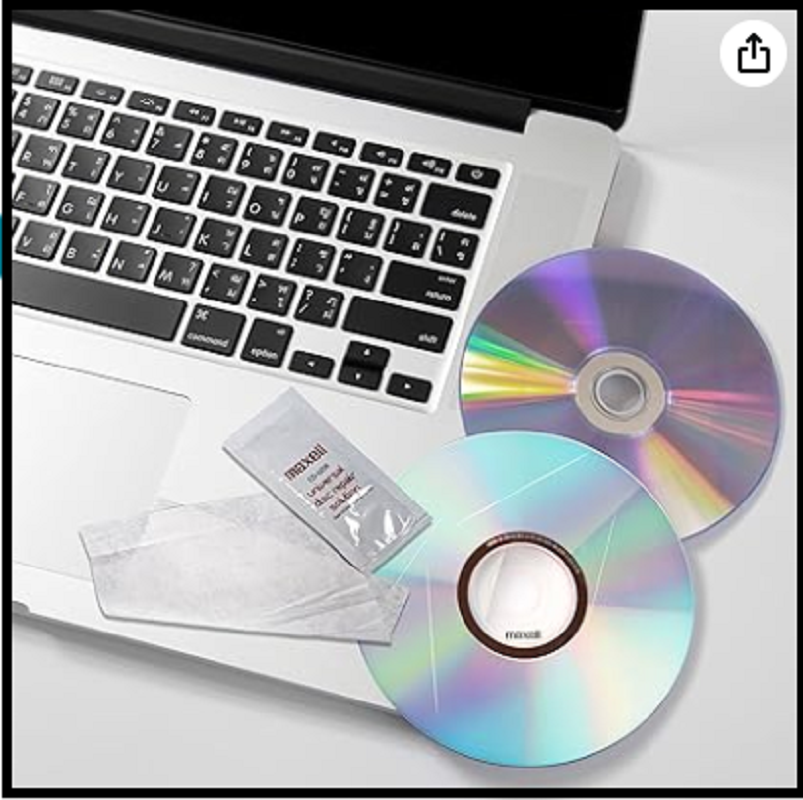 Maxell 190510 Disc Scratch Cleaner & Repair Kit for CD/DVD - Eliminates ...