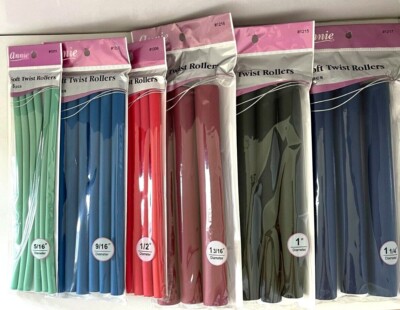 Annie Professional Salon Soft Flexible Twist Rods Rollers Curls Perms | eBay