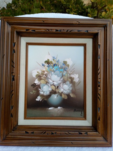 Vintage Authentic Rossy Signed Framed Oil Painting Canvas 17x15 Great ...