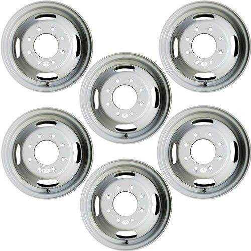 SIX * GM ORIGINAL 16in Chevy Express 3500 4500 steel wheel dually rim ...