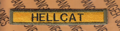 US Army HELLCAT 12th Armored Division Tank Armor ~4" tab patch c/e | eBay
