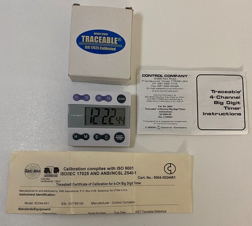 VWR 62344-641 Traceable Four-Channel Alarm Timer with Clock ( NEW ) | eBay