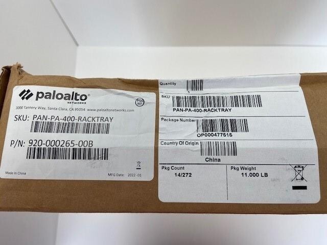 Palo Alto Networks PAN-PA-400-RACKTRAY Rack Mountable Tray for up to 2x ...