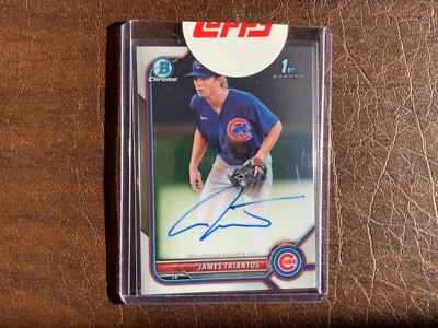 2022 Topps Bowman Chrome James Triantos 1st Bowman Auto Cubs TOPPS ...