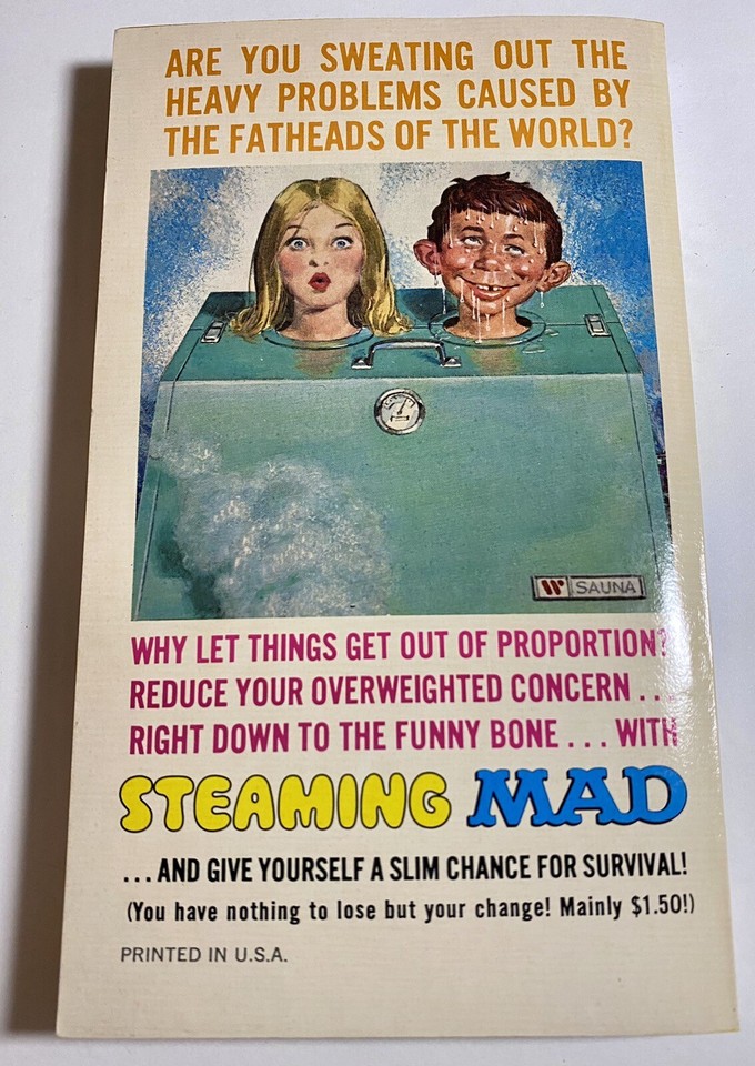 Vintage MAD Magazine Paperback STEAMING MAD #39 1975 Warner Books ...