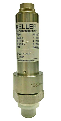 KELLER PR-23 Pressure Transmitter -1 to 3 bar P/N 222305.1860 G1/4 4 ...