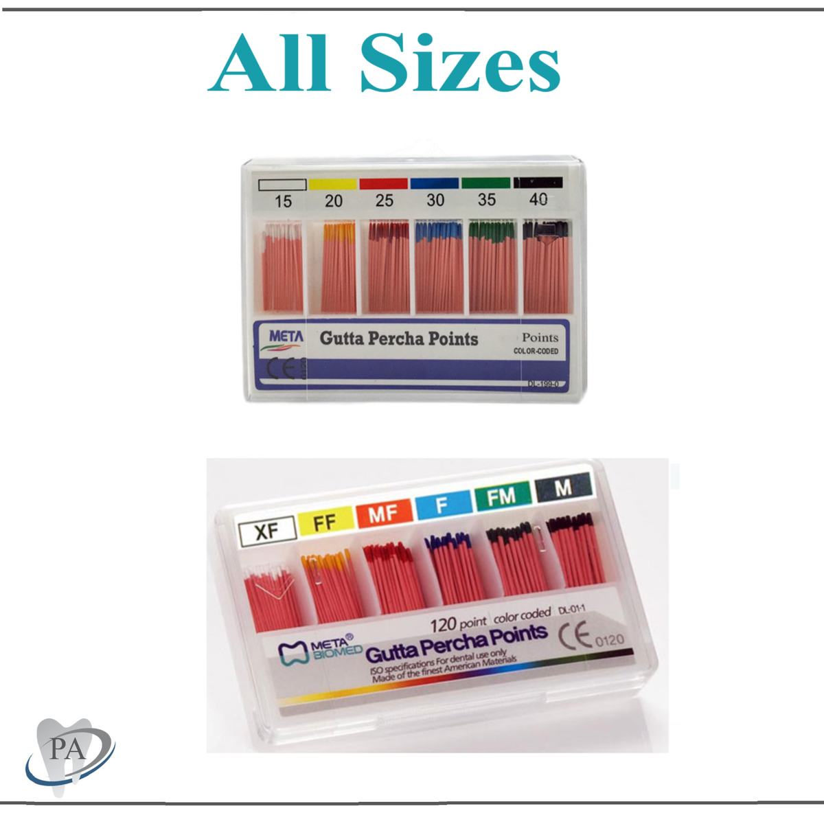 Dental Gutta Percha Meta - #15, Color Coded, Sterile, Hand Gutta Percha ...