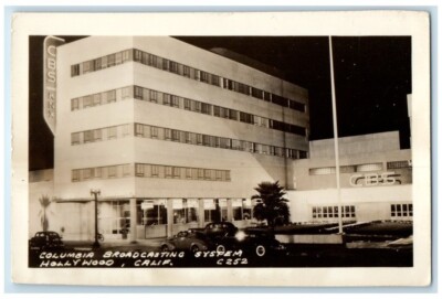c1940's Columbia Broadcasting System CBS KNX Hollywood CA RPPC Photo ...