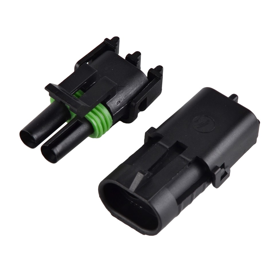 10x Weather Pack 2 Pin Sealed Connector Kit 12015792 16-14 10 Complete ...