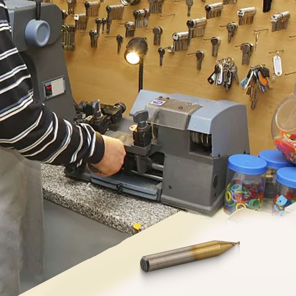 Efficient End Mill Cutter for Vertical Key Machine with 6mm Shank ...