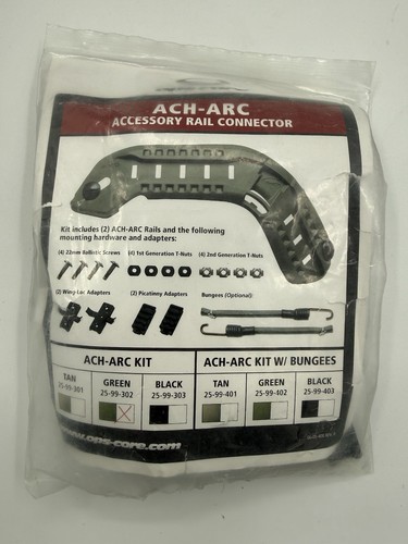 Ops-Core; Advanced Combat Helmet ACH-ARC Rails; Green; Accessory Rail ...