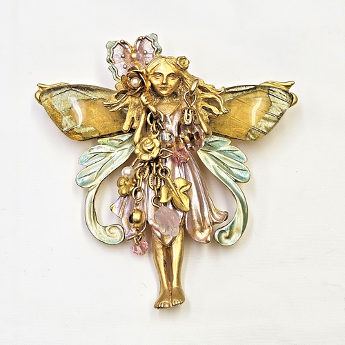Kirks Folly Primrose the Flower Fairy Brooch Pendant Enamel Jewels ...