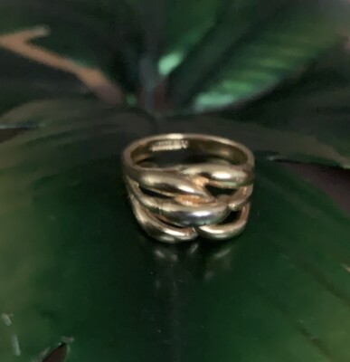 ESPO Joseph Esposito 14kt Yellow Gold Electroplated GE Knot Ring 7.5 | eBay