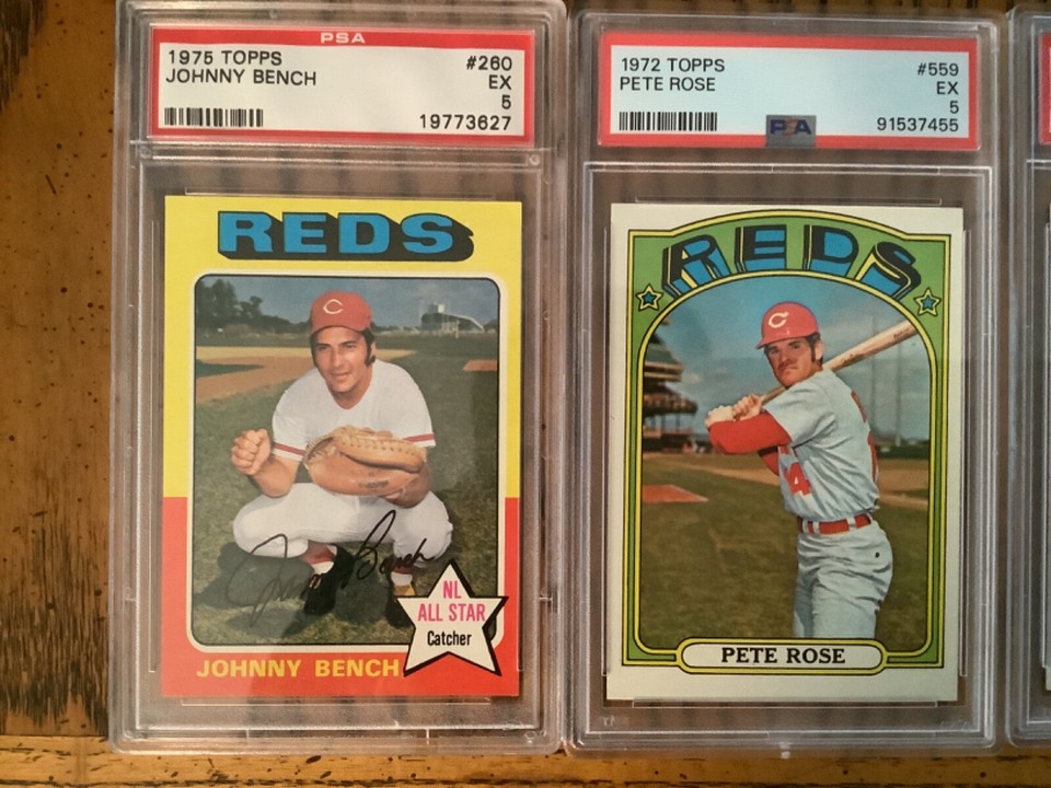 3 VINTAGE PSA BASEBALL CARD LOT, JOHNNY BENCH, PETE ROSE, NOLAN RYAN | eBay