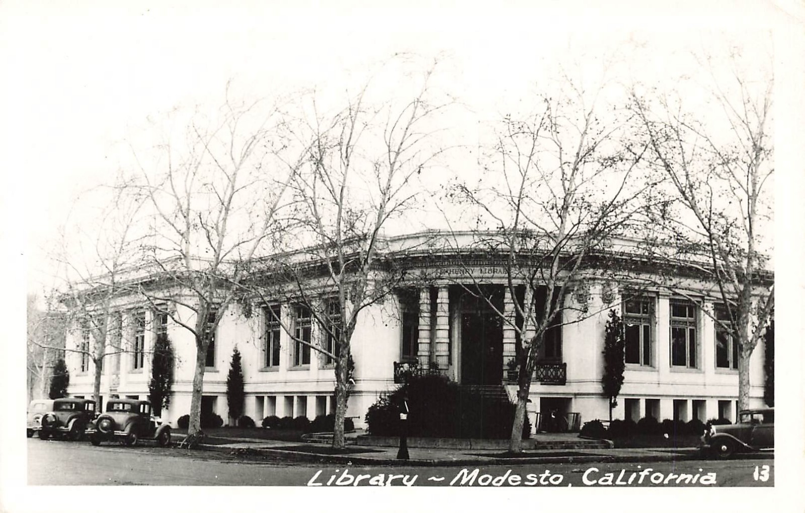 Postcard RPPC Library Modesto California EKC Stamp Box | eBay