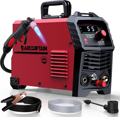55A Plasma Cutter, Large LED Display, Non-Touch Pilot ARC Plasma ...