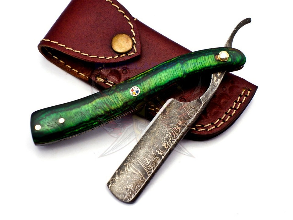 9.0" Handmade Damascus Folding Pocket Custom hand made Blade Straight ...