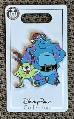 Disney Monsters Inc Mike & Sully Sulley Christmas Holiday Rudolph Santa ...