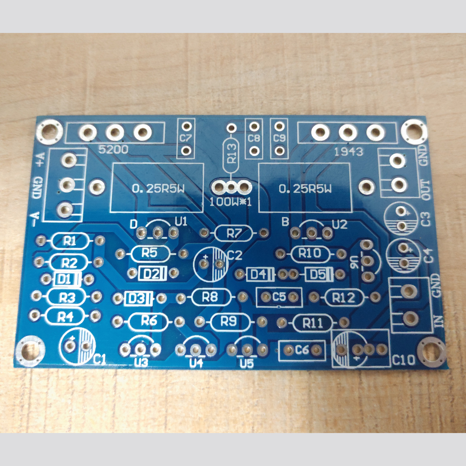 2PCS 2SC5200+2SA1943 Mono Channel 100W HiFI Audio Amplifier PCB Board ...