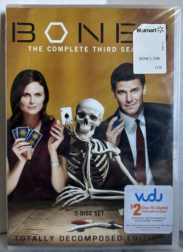 Bones The Complete Third 3 Season (DVD 5Disc Set 2009) Bonus Episodes ...