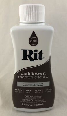 Rit All-Purpose Liquid Dye Dark Brown 8 Oz 885967882506| eBay