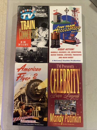 Toy Trains VHS Lot TM Books & Video Lionel American Flyer Celebrity ...