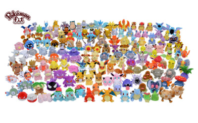 Pokemon Plush doll "1st gen Kanto Region(No.001-151)" limited Pokemon ...